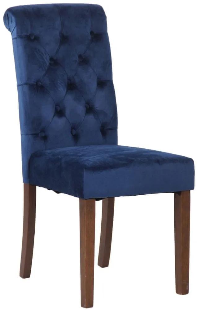Bhm germany Jídelní židle Lisburn, samet, modrá