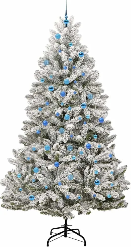 Umělý vánoční stromeček 240 cm 300 LED Teplá bílá PVC a ocel 3395773