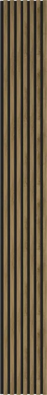 Mexen Lam-F, akustické stěnové lamely 275 × 31,5 cm, filc 6 mm, dub klasický, S105-275317-2812-072