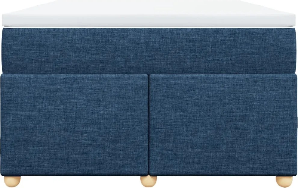 Box spring postel s matrací modrá 120x200 cm textil 3285372