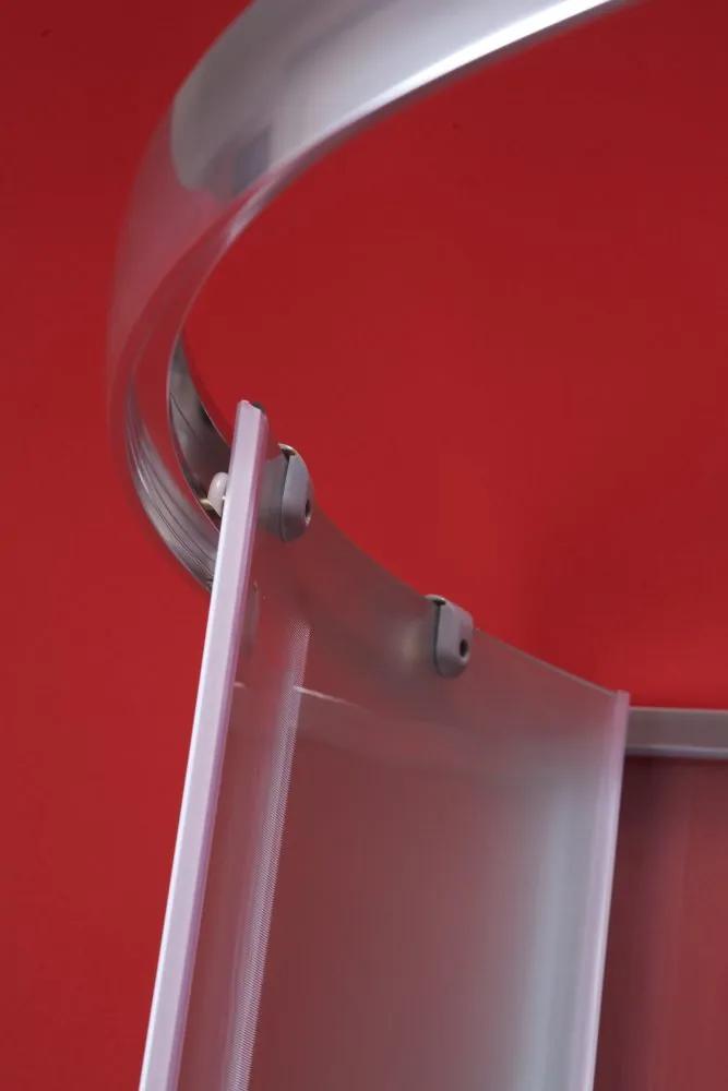 Olsen Spa Čtvrtkruhový sprchový box GRANADA BARVA rámu - Chrom/Leštěný hliník (ALU), Rozměr A - 90 cm, Rozměr B - 90 cm, Vanička HL - Vanička z litého mramoru OLBGRA90CMBV+VANKSOF90NNEW