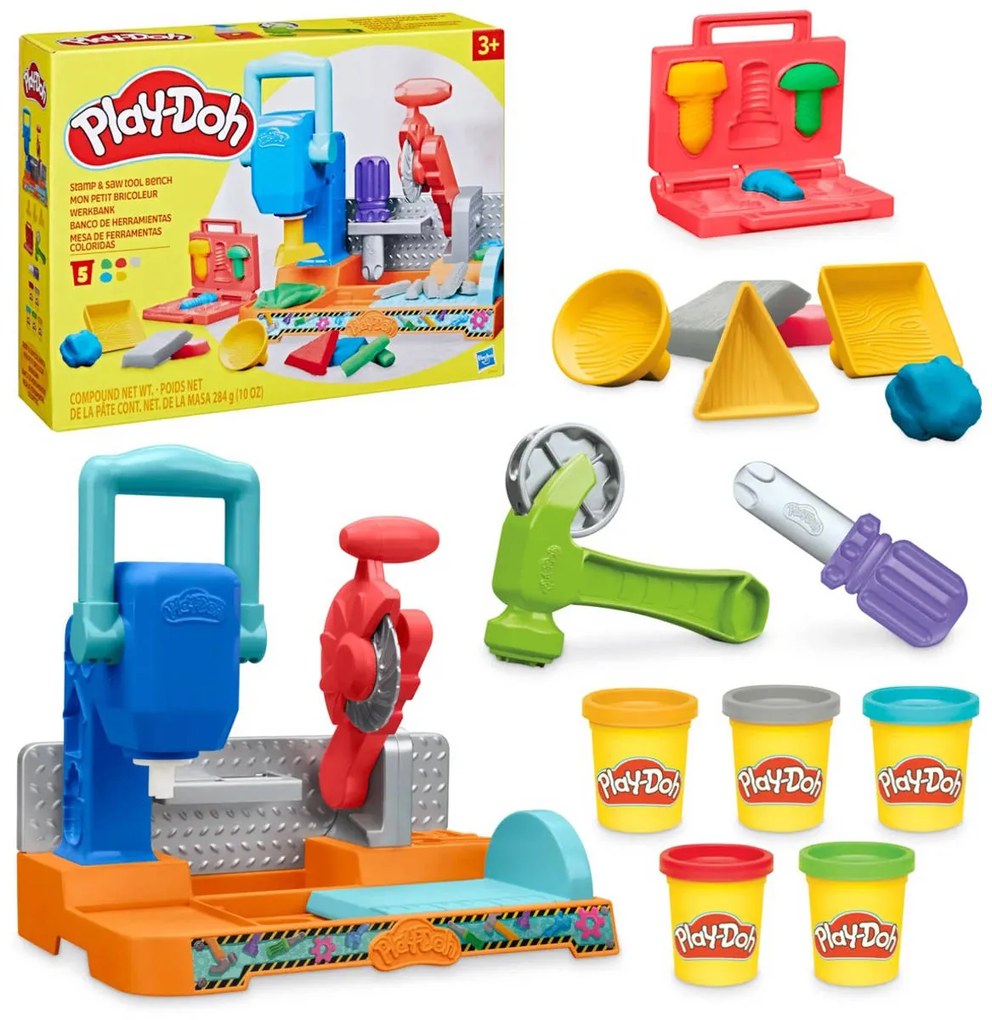 HASBRO PLAY-DOH Barevná dílna kreativní set modelína s nástroji 14f9141