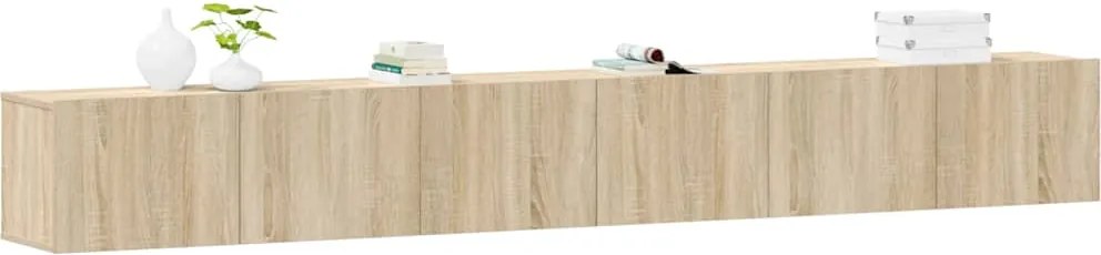 3dílný set TV skříněk dub sonoma kompozitní dřevo 3114472
