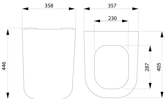 Bruckner - Záchodové prkénko SoftClose WALTER SLIM bílá