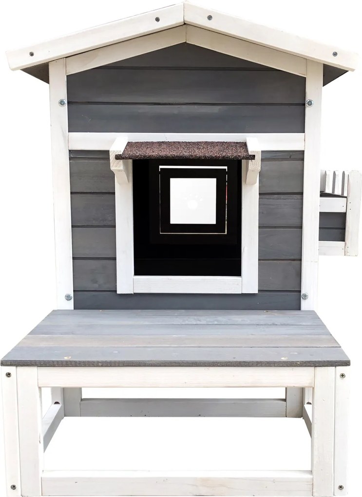 Domeček pro kočku fudajo – 73,5 × 48 × 104,5 cm (52201)