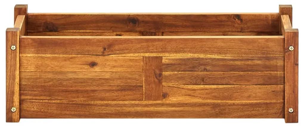 Vyvýšený záhon akáciové dřevo 76 x 27,6 x 25 cm - Default Title
