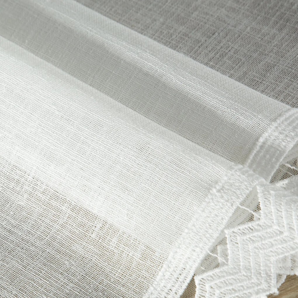 DEKORAČNÍ UBRUS 35X180 CM BÍLÝ