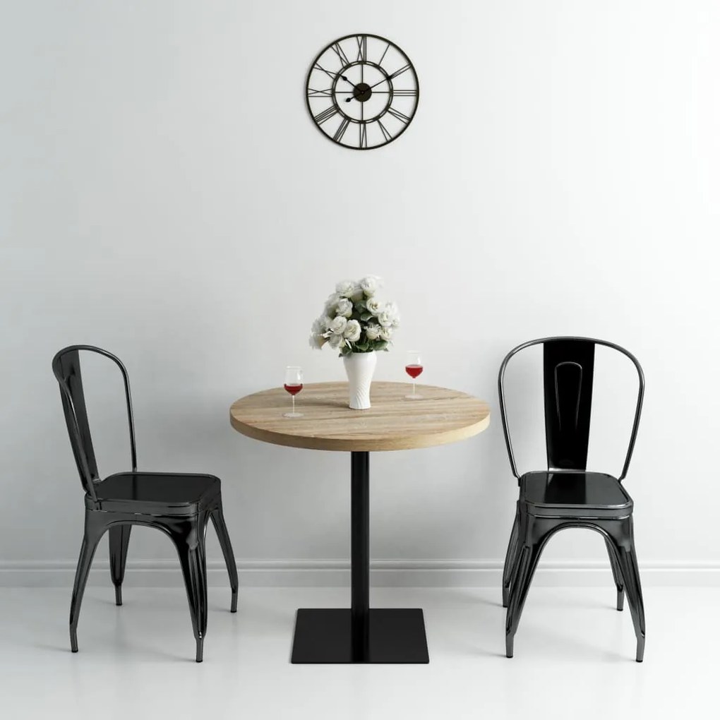Bistro stůl MDF a ocel kulatý 80 x 75 cm 245613