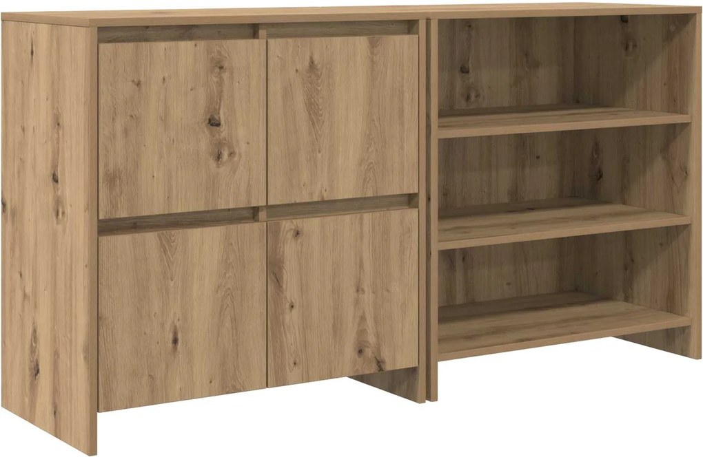 Servírovací skříň 2 ks Artisanový dub 70 x 41 x 75 cm 3393302