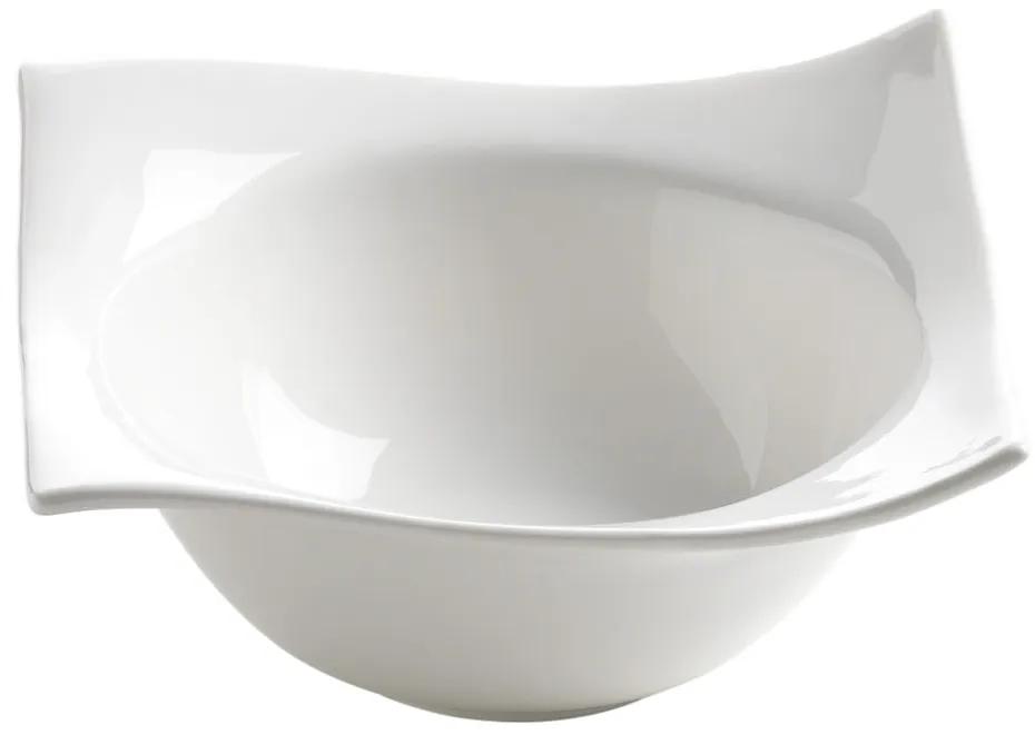 Bílý hluboký porcelánový talíř Motion – Maxwell &amp; Williams