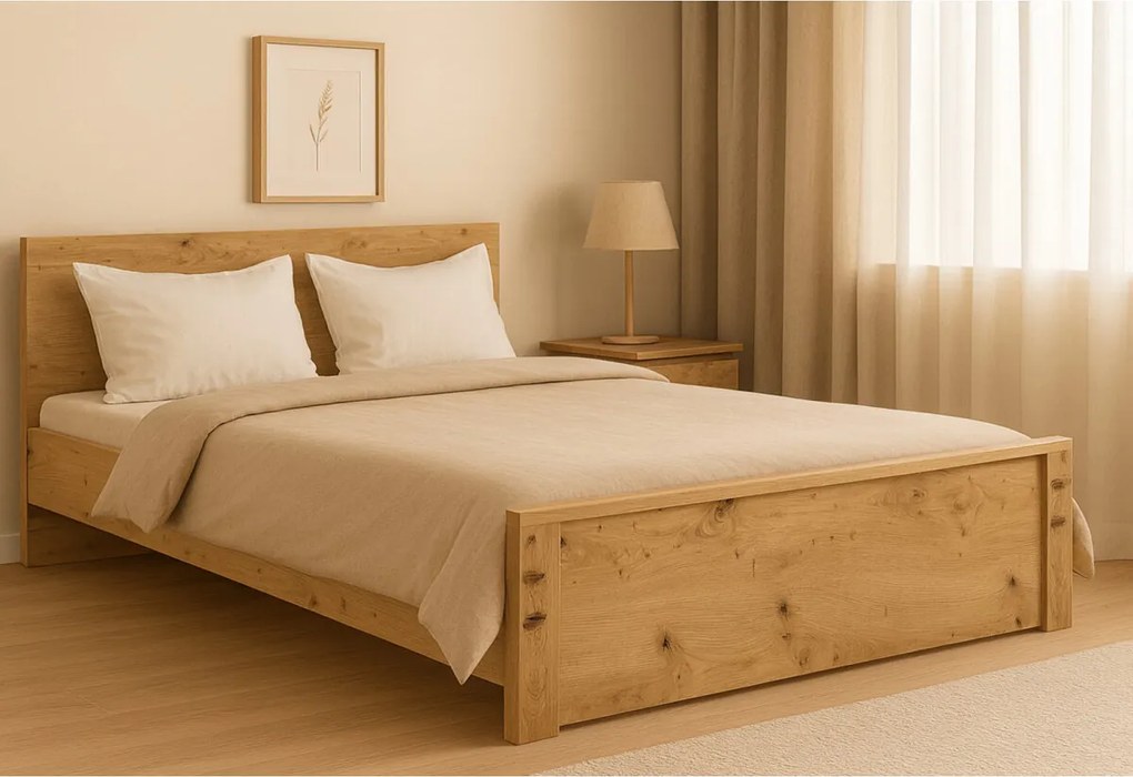 Postel 160x200 dub artisan Ayson