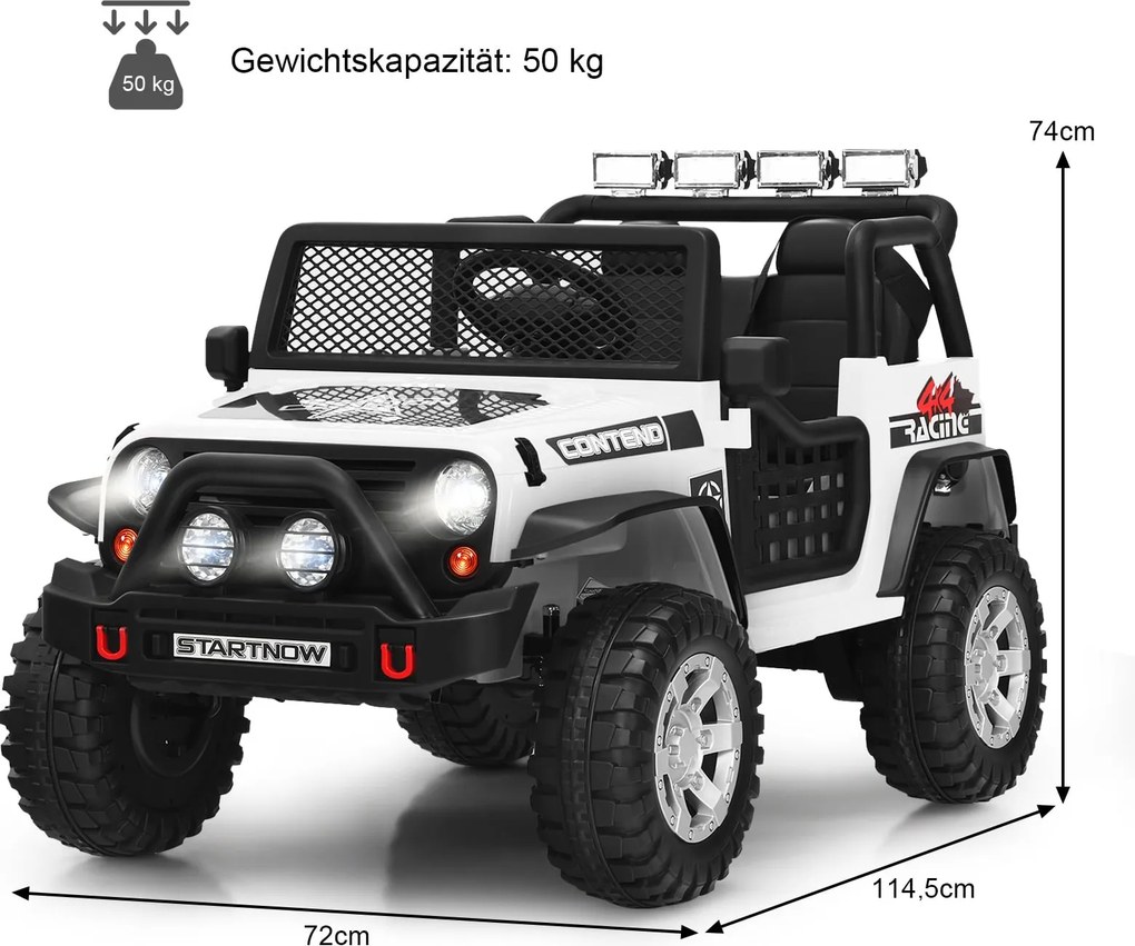 Costway 12V dětské elektrické autíčko s dálkovým ovládáním