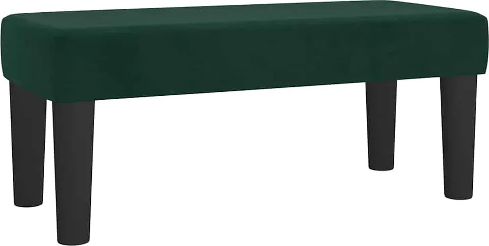 Box spring postel s matrací tmavě zelená 80 x 200 cm samet 3137932