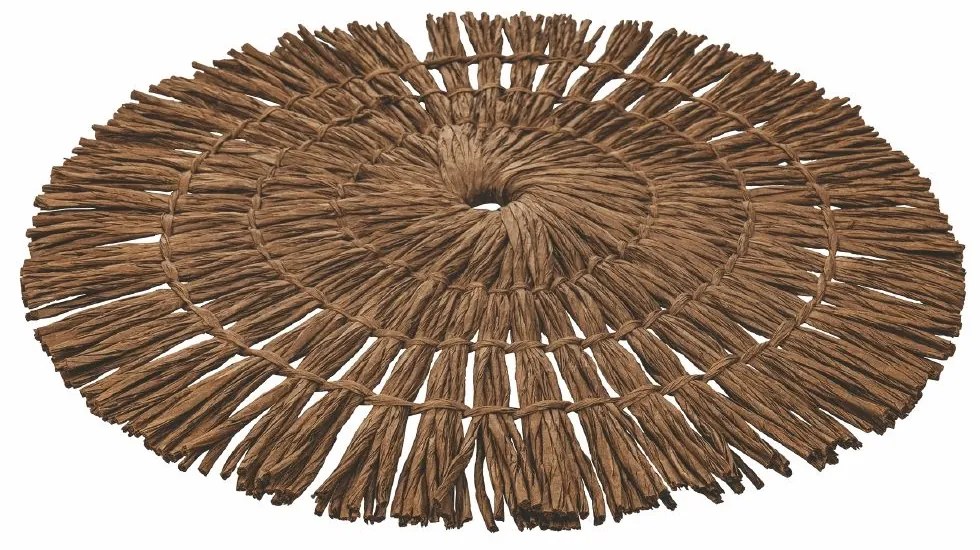VILLA D’ESTE HOME TIVOLI Kulaté prostírání Nature brown, 6 kusů, 38 cm