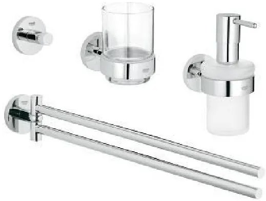 Grohe Essentials - Sada doplňků do koupelny 4 v 1, chrom 40846001