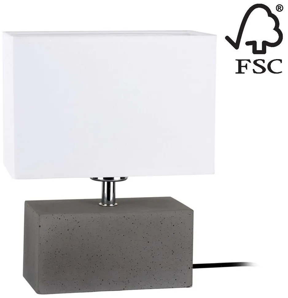 Spot-Light Spot-Light 7381936 - Stolní lampa STRONG DOUBLE 1xE27/25W/230V beton SP0616