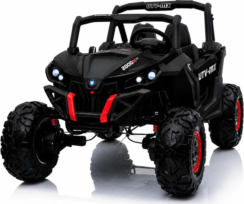LEAN CARS Akumulátorové auto Jeep XMX603 4x4 s MP4 panelem, černé