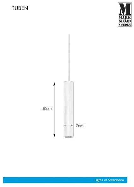 Markslöjd 107880 - Lustr do zásuvky RUBEN 1xGU10/35W/230V
