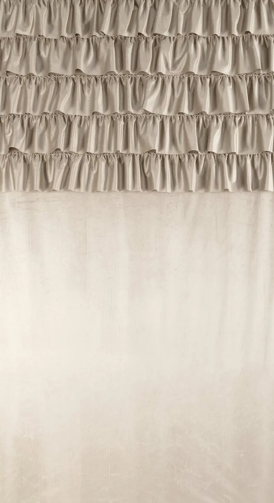 ZATEMŇOVACÍ ZÁVĚS NA PÁSCE AURA 140X270 CM BÉŽOVÁ