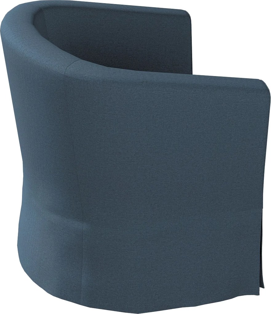 Potah na křeslo IKEA Ektorp Tullsta barva modrá látka pletený vzor