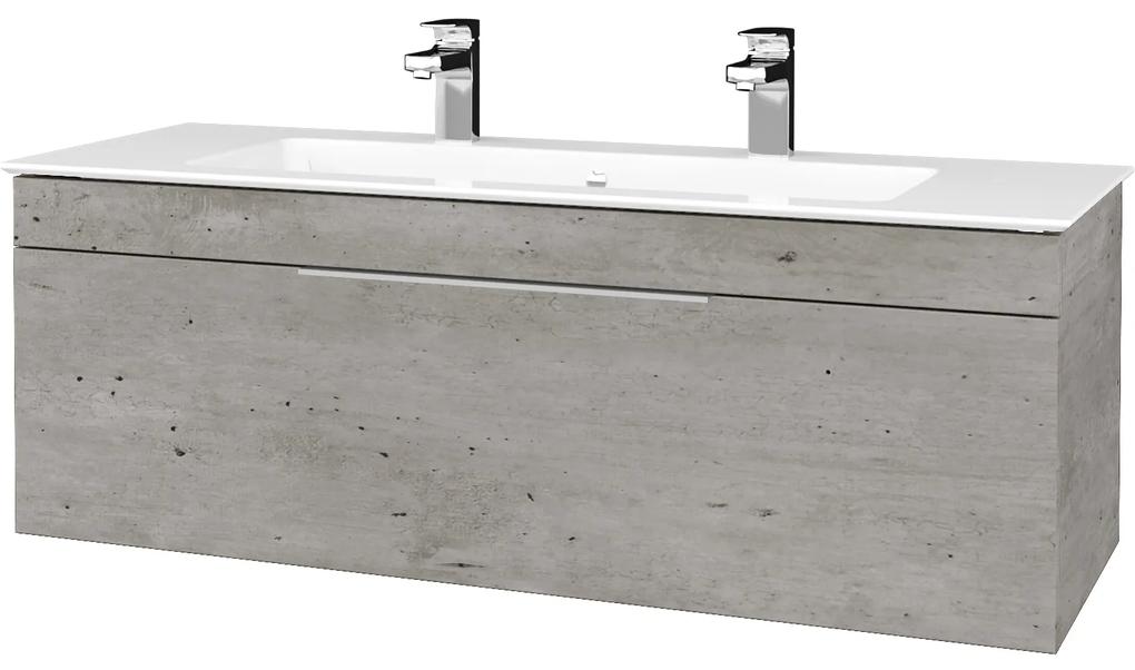 Dřevojas Koupelnová skříň ASTON SZZ 120 Varianta: N01 Bílá lesk / Úchytka T05 / D15 Nebraska