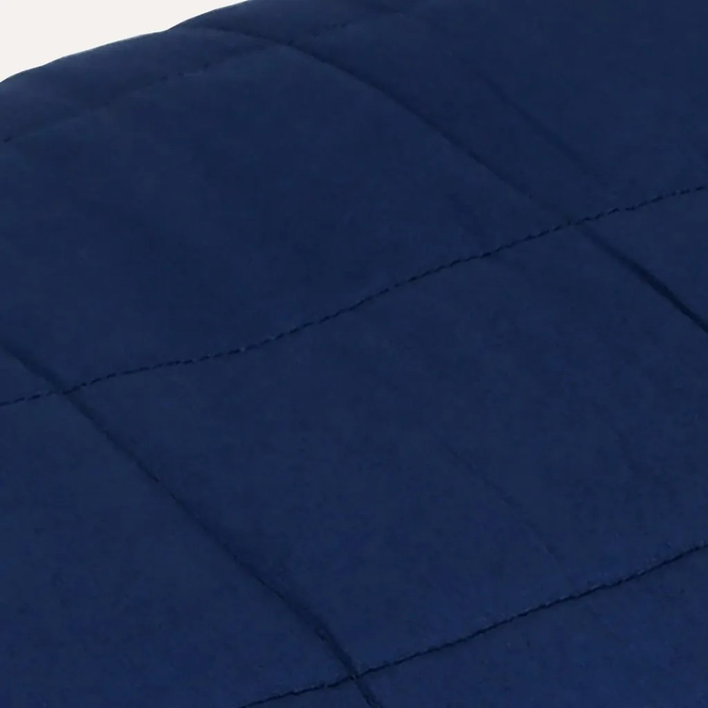 Zátěžová deka modrá 220 x 230 cm 15 kg textil 3154809