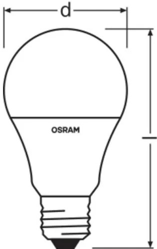 LED žárovka E27 OSRAM STAR+ CL A 9W (60W) s dálkovým ovladačem RGBW (teplá bílá 2700K) stmívatelná