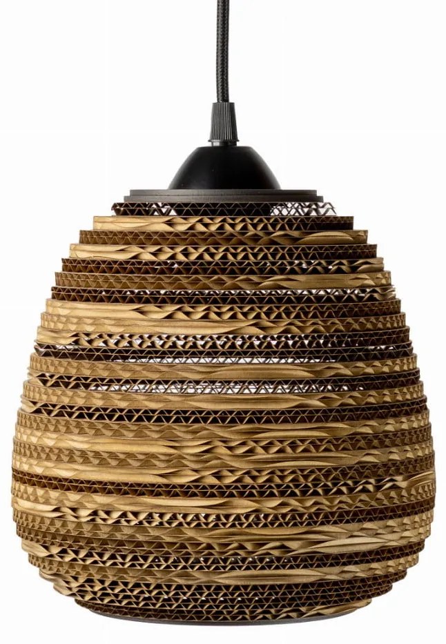 Dekorativní kartonové světlo ORGANIC S/20 cm/1x E27