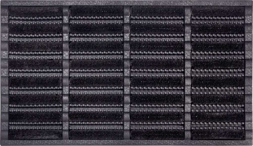 Vonkajšie čistiaci rohožka Mix Mats Brushes 105648 Black – na von aj na doma, 45x75, čierna, exteriér, Hanse Home