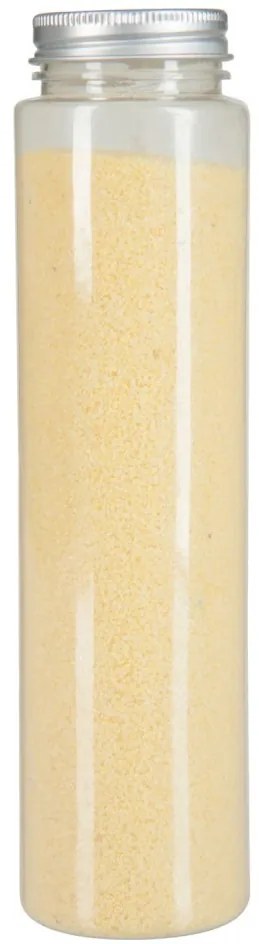 Žlutý dekorativní písek v nádobě - 5,5*5,5*21 cm