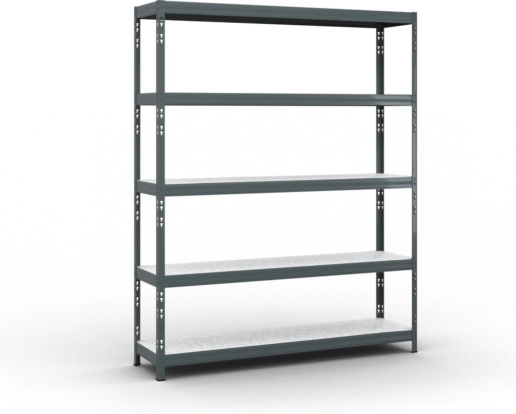 Policový regál 1966x1600x400 mm, nosnost 350kg