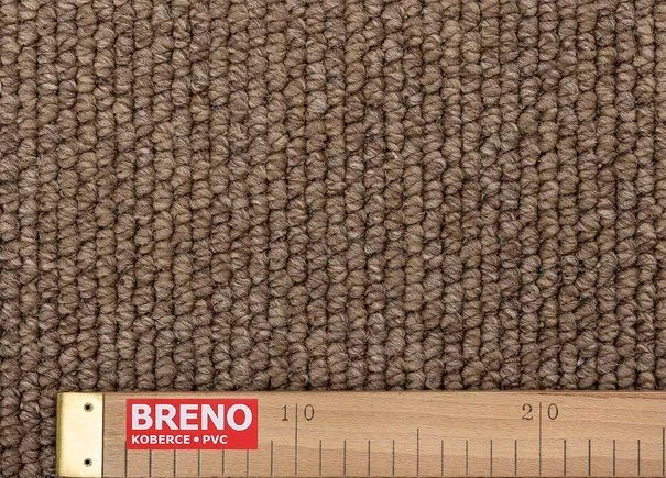 Breno Metrážový koberec JADE 92, šíře 400 cm, Hnědá