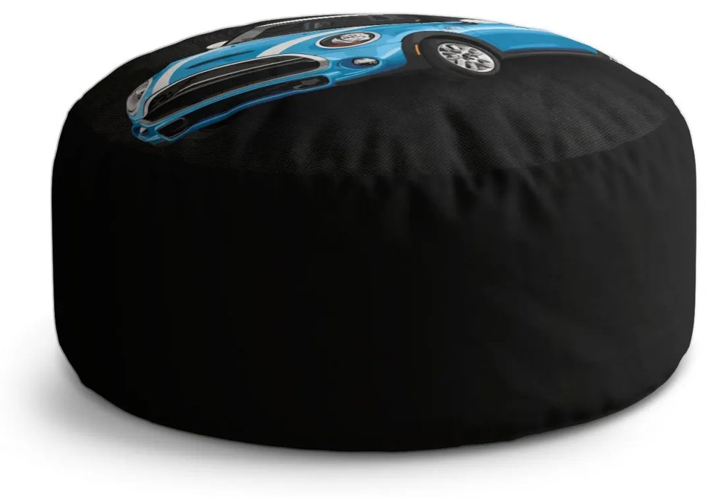 Sablio Taburet Circle Mini sedan Černé pozadí: 38x48 cm