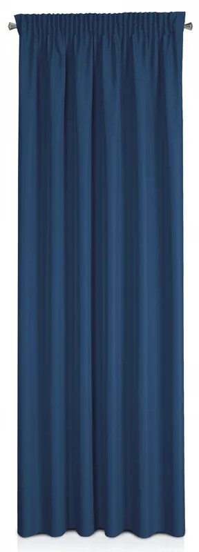 Modrý závěs na pásce RITA 140x270 cm