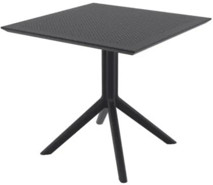 SIESTA Venkovní plastový stůl SKY TABLE 80 HODNOTY - barva plastu Siesta černá