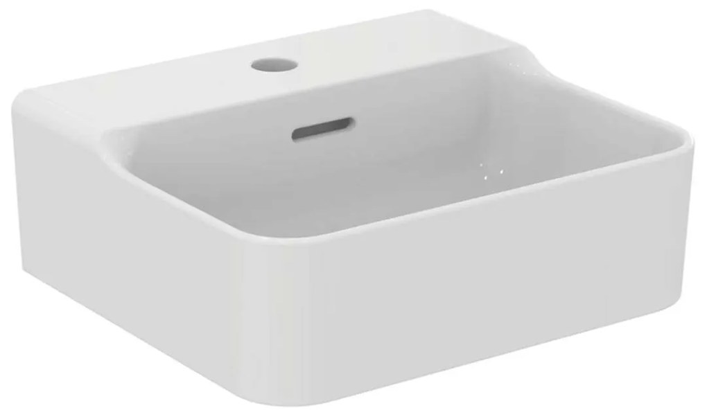 Ideal Standard Conca Ceram - Umývátko 40x35 cm, s přepadem, otvor pro baterii, bílá T369501
