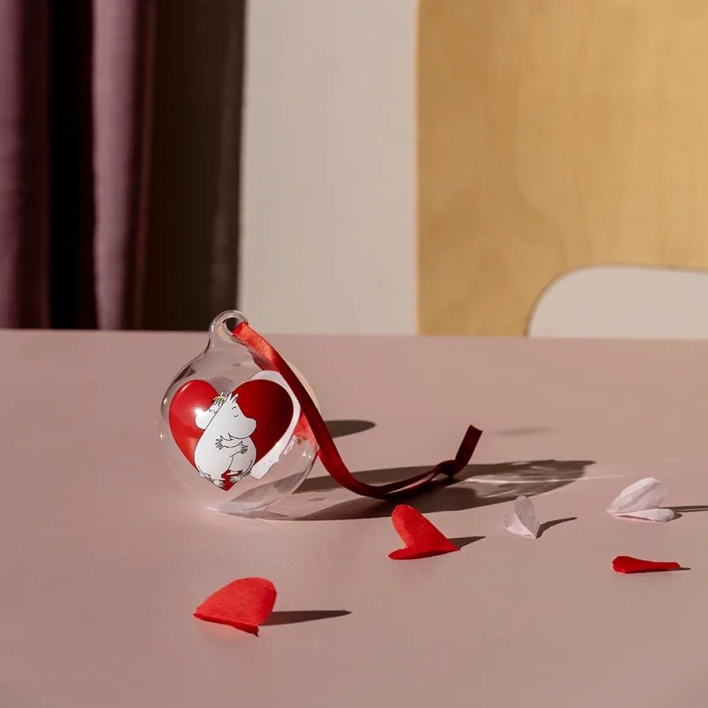 Vánoční ozdoba Moomin Heart 7cm