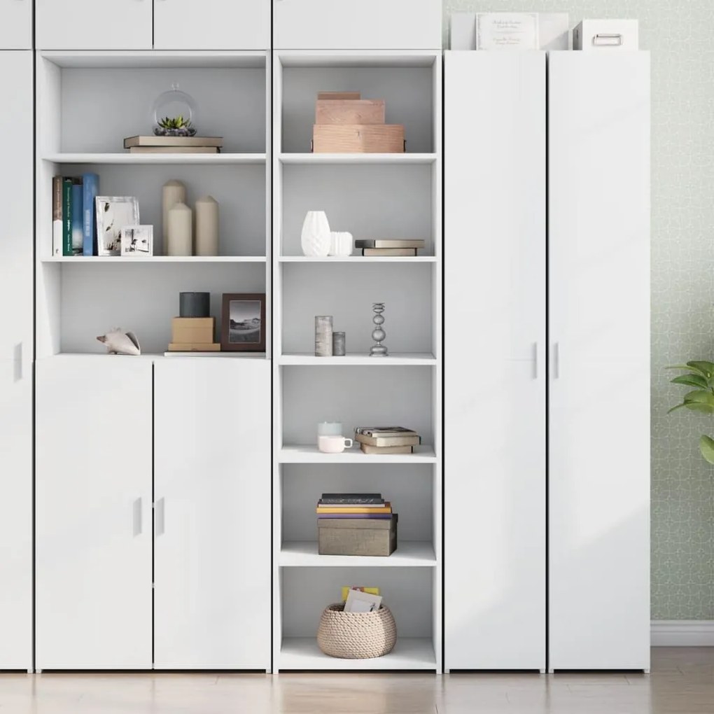 Skříň highboard bílá 50 x 41 x 185 cm kompozitní dřevo 3281680