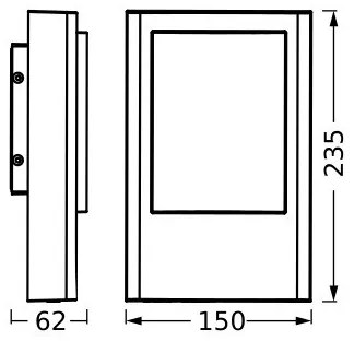 Ledvance - LED Venkovní nástěnné svítidlo ENDURA STYLE LED/12,5W/230V IP44