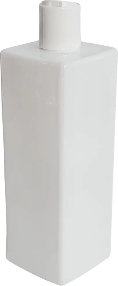 Dávkovač na mýdlo 500 ml bílý s bílým DISC TOP LUNA