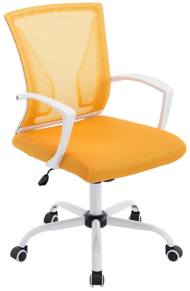 Kancelářská židle Tracy, podnož bílá Barva  Žlutá