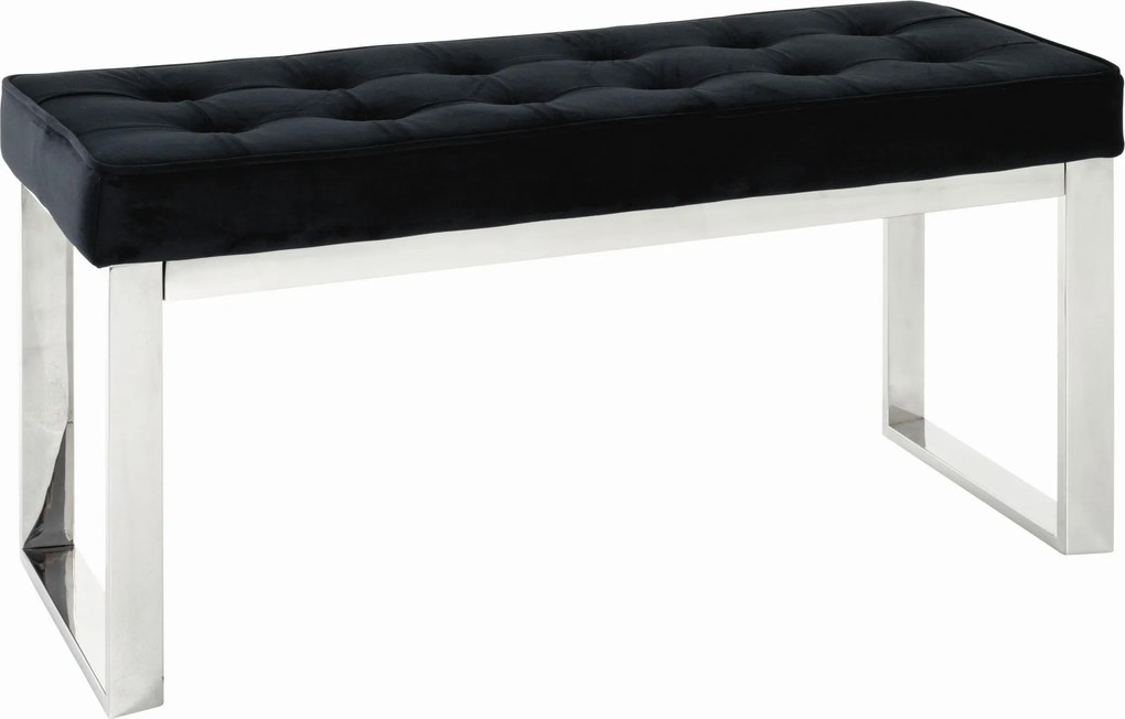 XXXLutz TABURETOVÁ LAVICE, kov, textil, 100/48/41 cm - Taburety - 001931087401