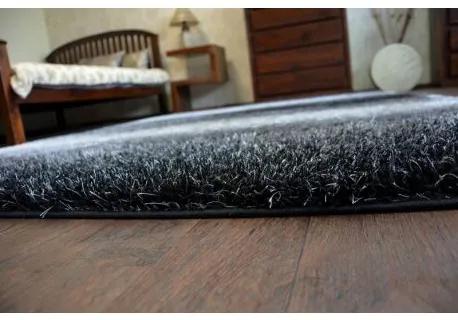 Kusový koberec Shaggy SPACE 3D B315 černá/šedá velikost 120x170 cm | krásné koberce cz