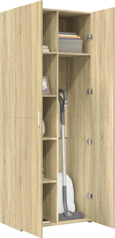 Skříň highboard dub sonoma 70 x 42,5 x 185 cm kompozitní dřevo 3281429