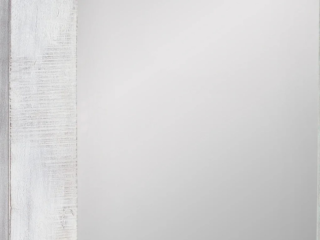 furniture-nabytek.cz - Masivní zrcadlo Makira z mangového dřeva, lakované, bílé – 50×150 cm
