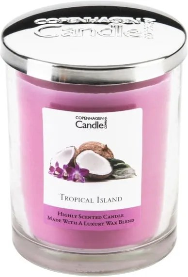 Aroma svíčka s vůní tropického ovoce Copenhagen Candles Tropical Island, doba hoření 40 hodin