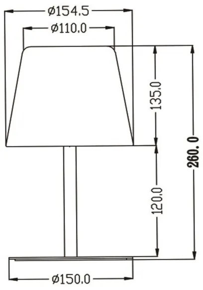 Lucide 13815/02/99 - LED RGBW Stmívatelná stolní lampa RIO LED/1,8W/3,7V černá