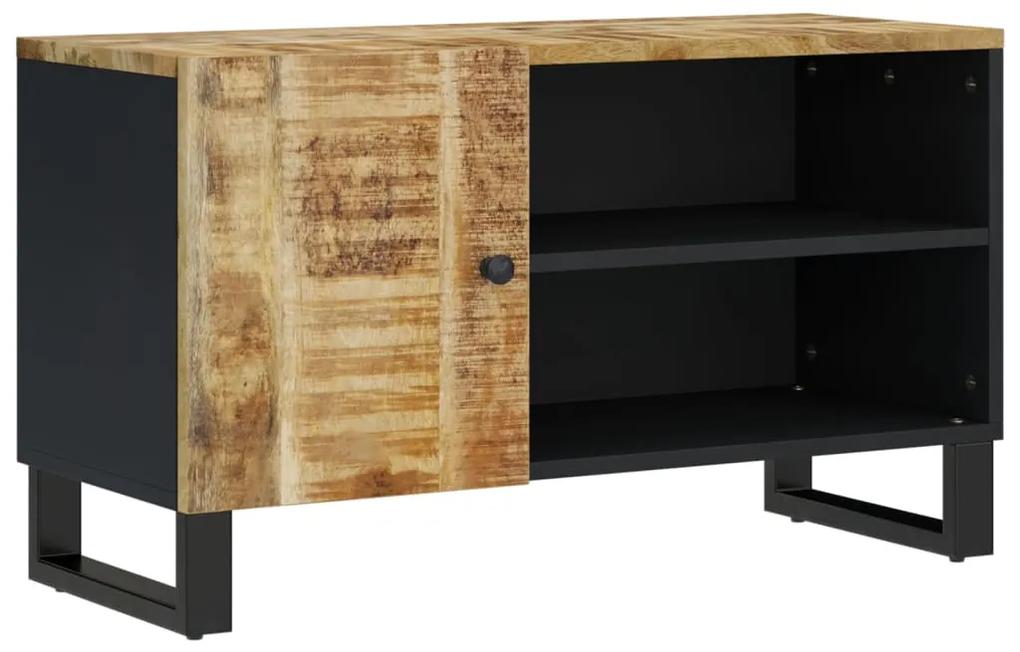 TV stolek 80 x 33 x 46 cm masivní mangovník a kompozitní dřevo