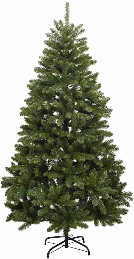 Umělý sklápěcí vánoční stromek s 300 LED a koulemi 240 cm 3210130