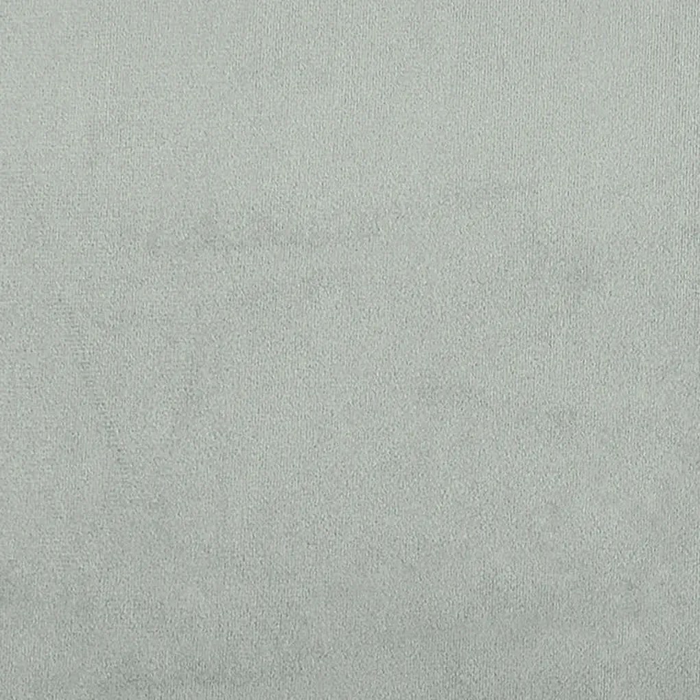Postel s boxspringem s čelo Světle šedá 90 x 190 cm samet 3341984